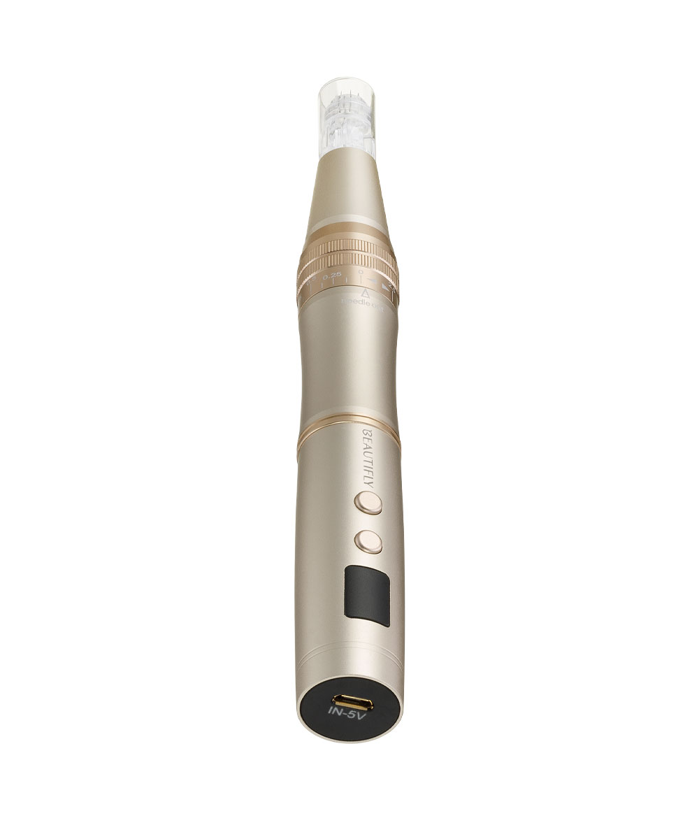 Dermapen Meso Intense Golden ze światłami LED, etui, Mezoterapia ...