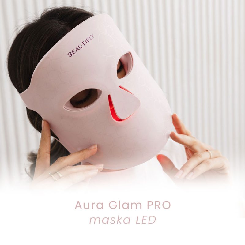Aura Glam PRO maska LED, terapia fotonowa - BEAUTIFLY